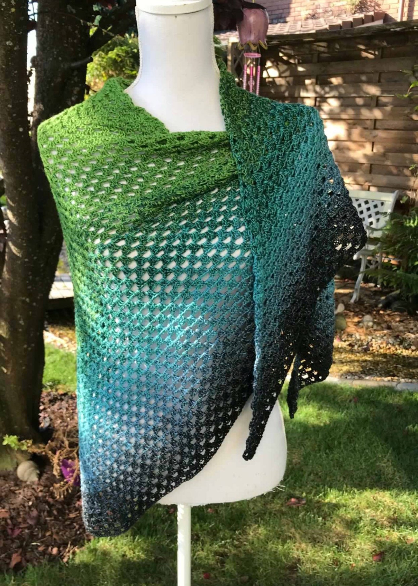 Jungle Green Glitter Yarn Dark Gradient Yarn Green Yarn - Etsy