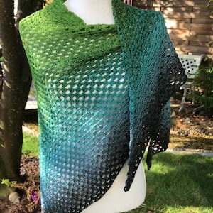 Jungle - Green Glitter Yarn - Dark Gradient Yarn - Green Yarn ...