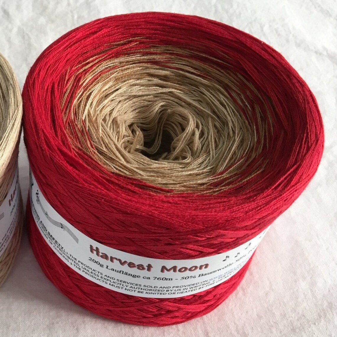 Harvest Moon Red Gradient Yarn Red Crochet Yarn Red | Etsy