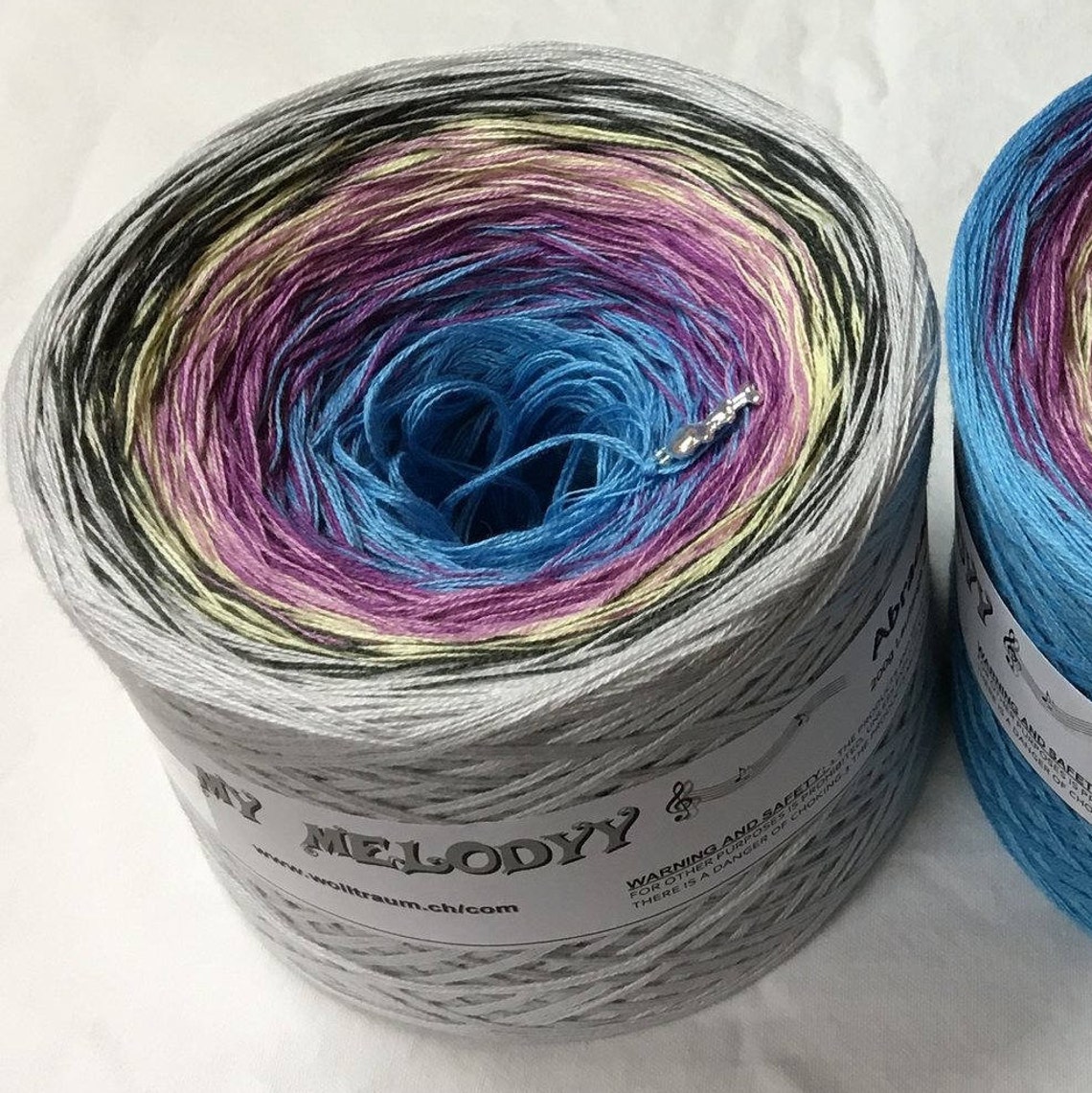 Abracadabra Blue and Purple Yarn 4 Ply Gradient Yarn - Etsy