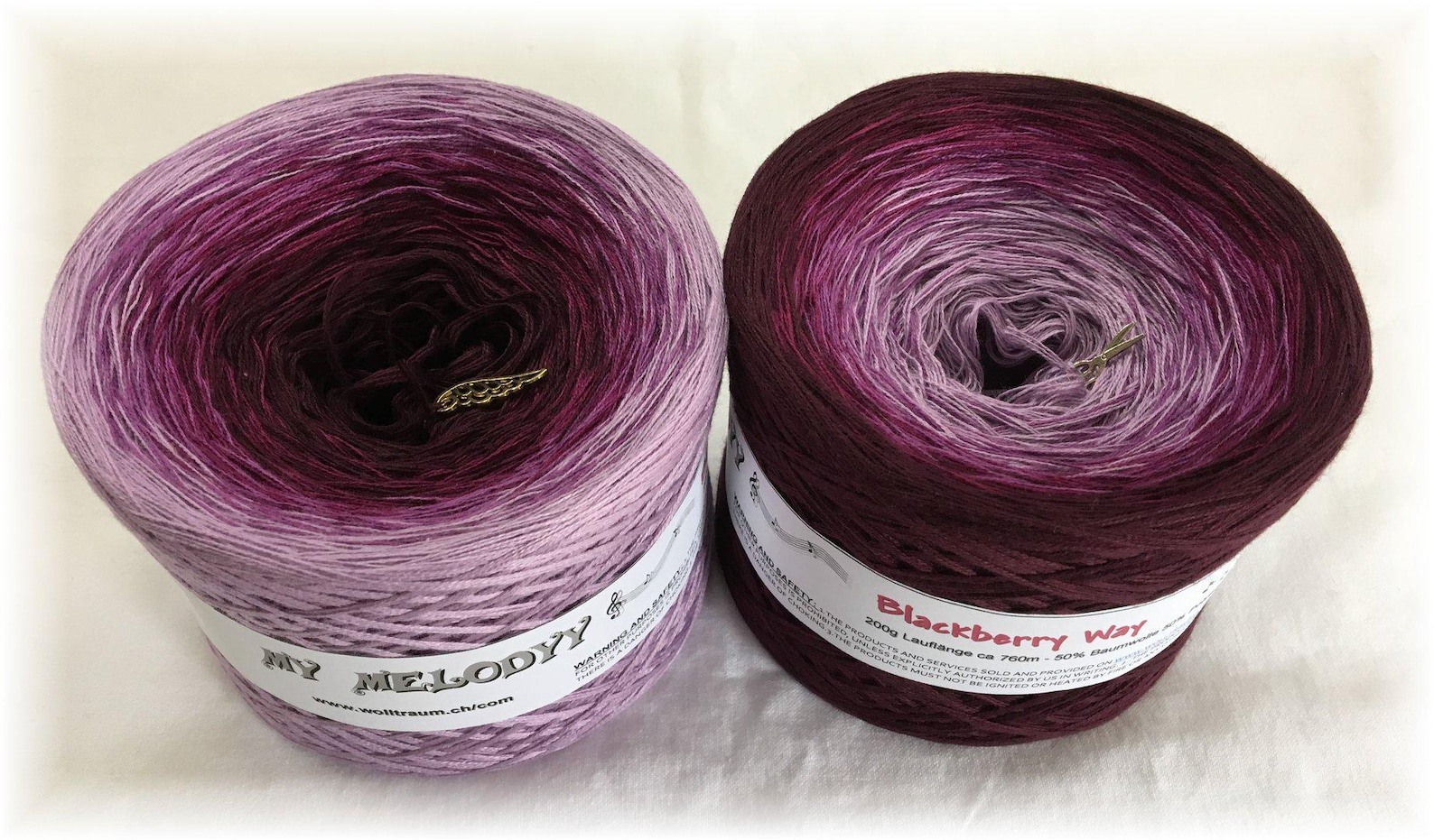 Blackberry Way - Purple Gradient Yarn - Purple Crochet Yarn - Purple ...