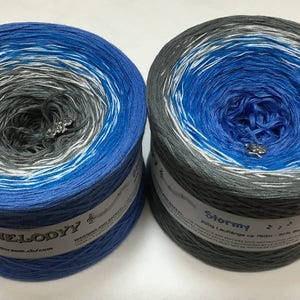 Stormy - Bright Blue Crochet Yarn - Blue Knitting Yarn - Wolltraum Yarn ...