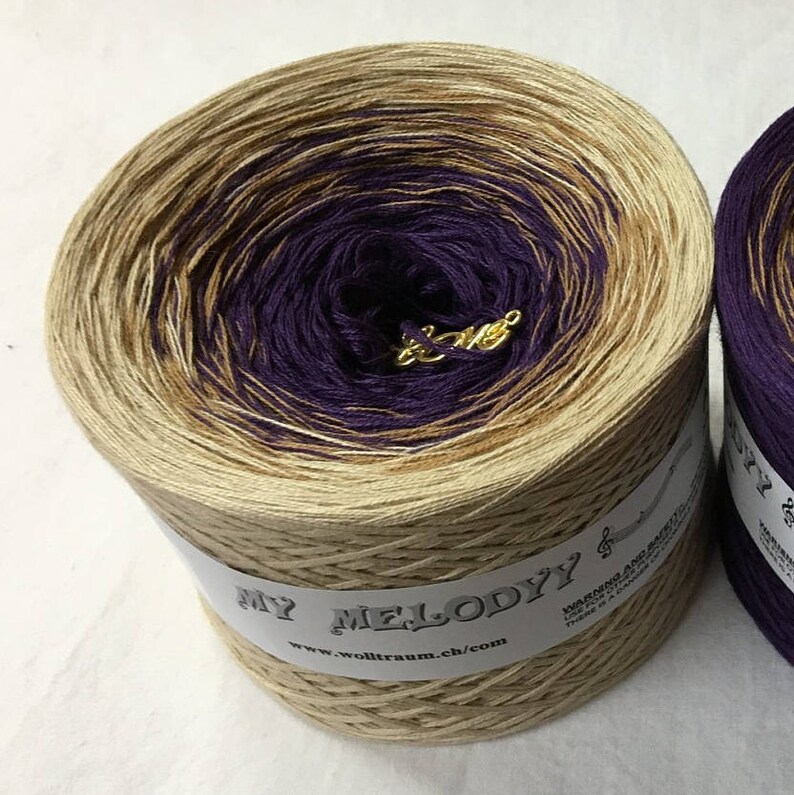 Anna's Song Purple Gradient Yarn Brown Gradient Yarn | Etsy