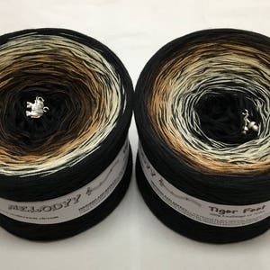 Tiger Feet - Brown Yarn - Black Yarn - Cotton Yarn - Acrylic Yarn ...