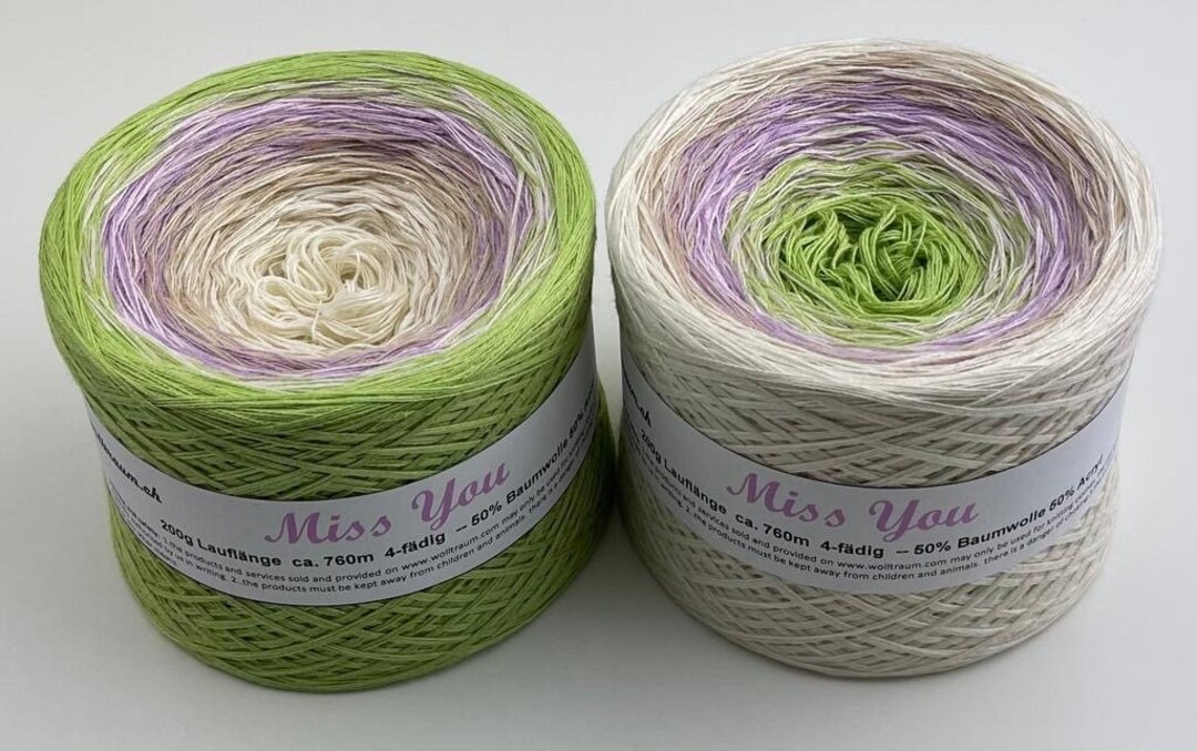Miss You - Spring Inspired Yarn - 4ply Yarn - Fingering Weight Yarn ...