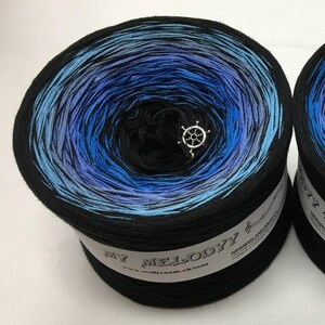 Blue Moon - Gradient Yarn - Blue Cotton Yarn - Blue Acrylic Yarn ...