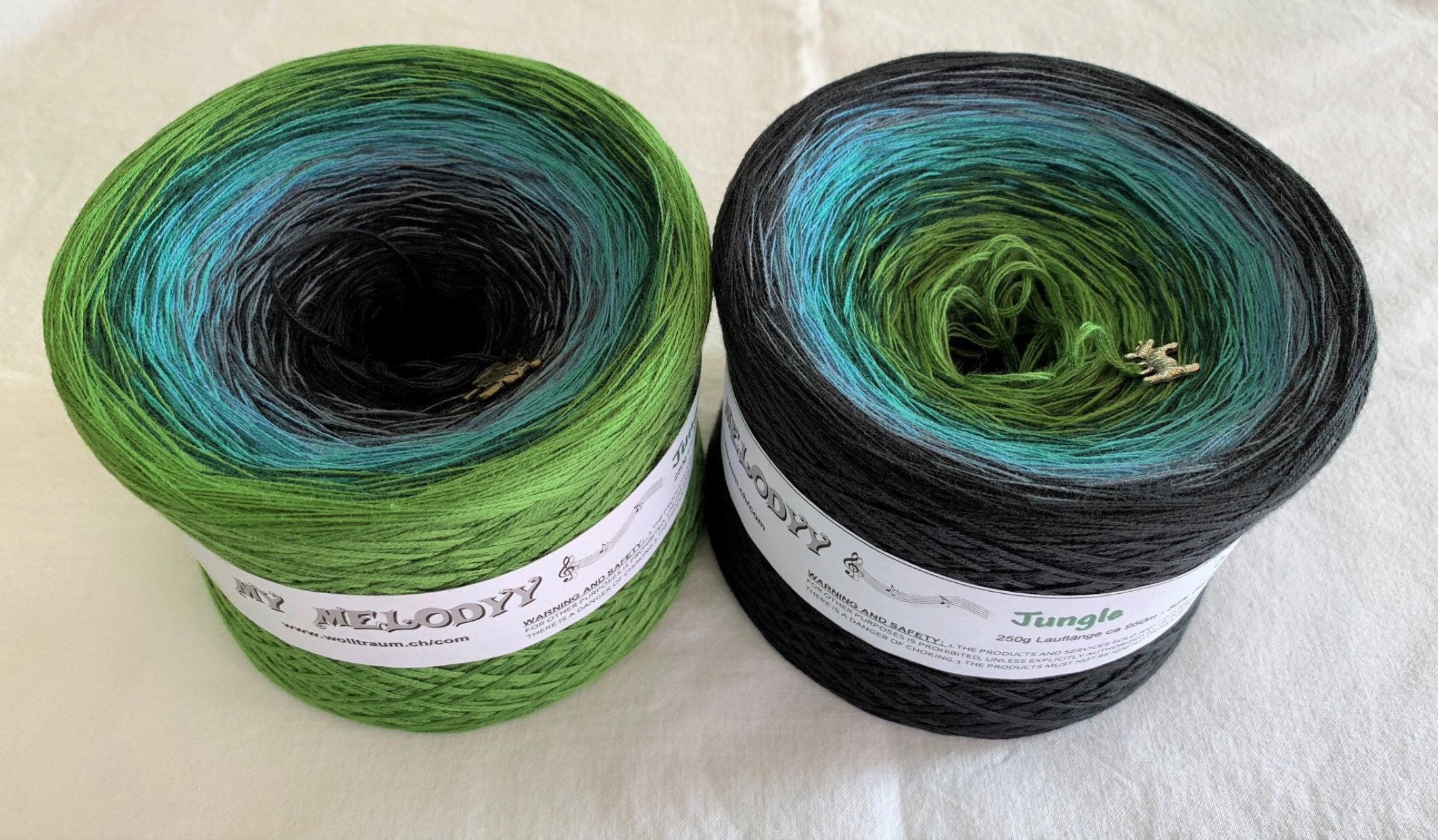 Jungle Green Glitter Yarn Dark Gradient Yarn Green Yarn - Etsy