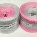 Whisper Pink Gradient Yarn Cotton Acrylic Yarn Blend Hand Tied Yarn DK ...
