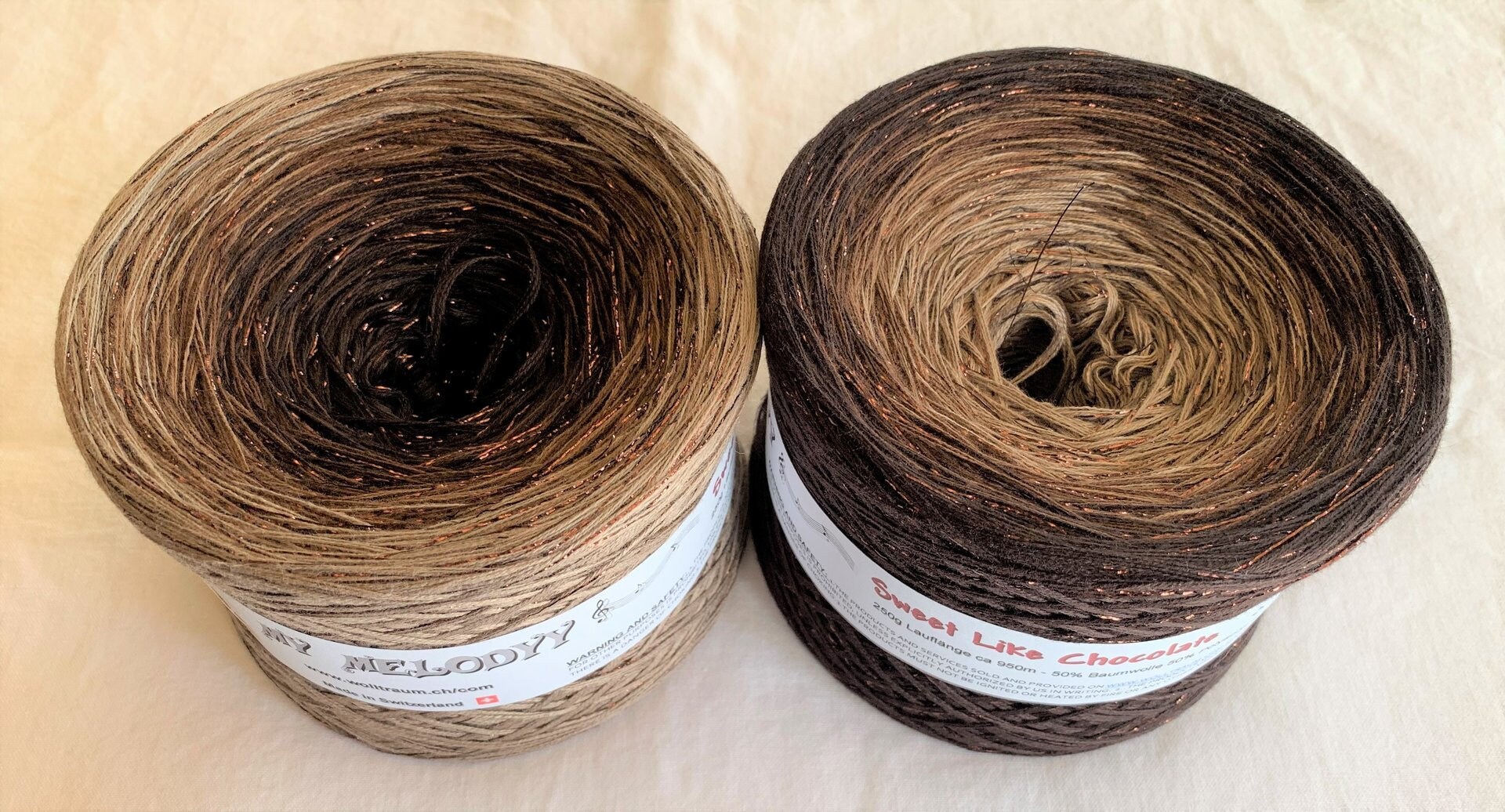 Chocolate Brown Yarn Glitter Yarn Gradient Yarn - Etsy