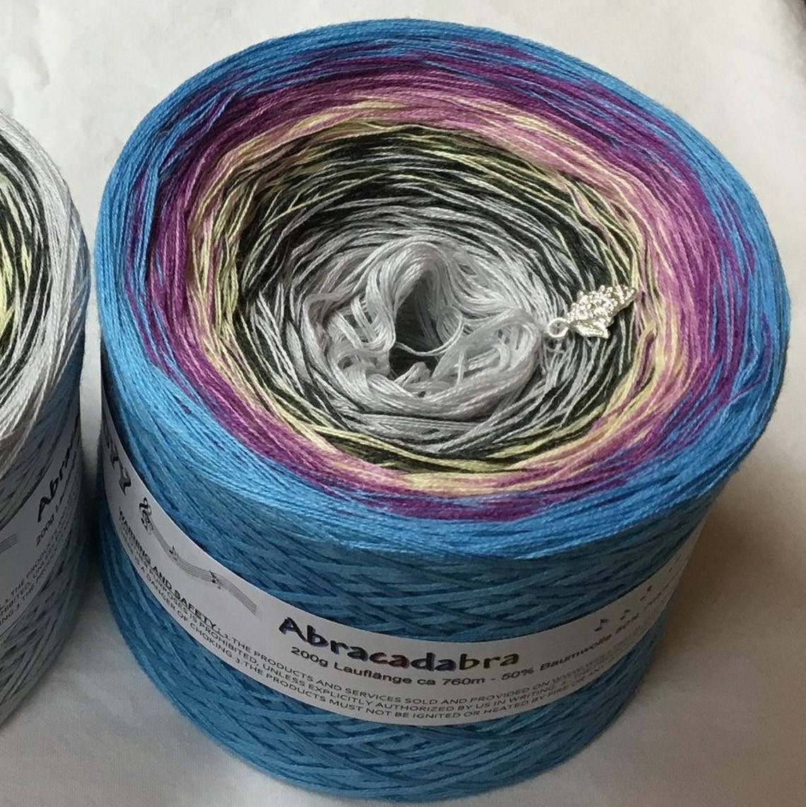 Abracadabra Blue and Purple Yarn 4 Ply Gradient Yarn - Etsy
