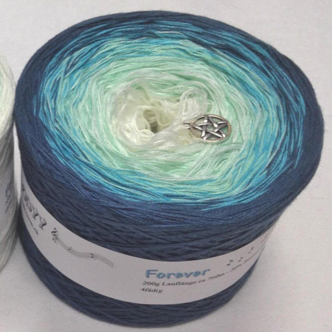 Forever IN STOCK Blue Gradient Yarn Blue Cotton Yarn - Etsy