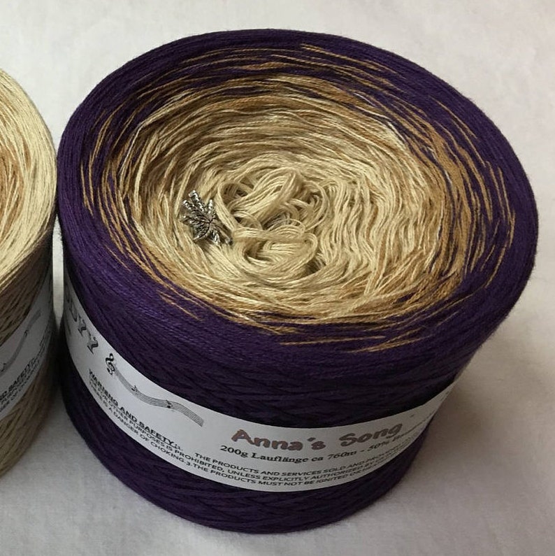 Anna's Song Purple Gradient Yarn Brown Gradient Yarn | Etsy