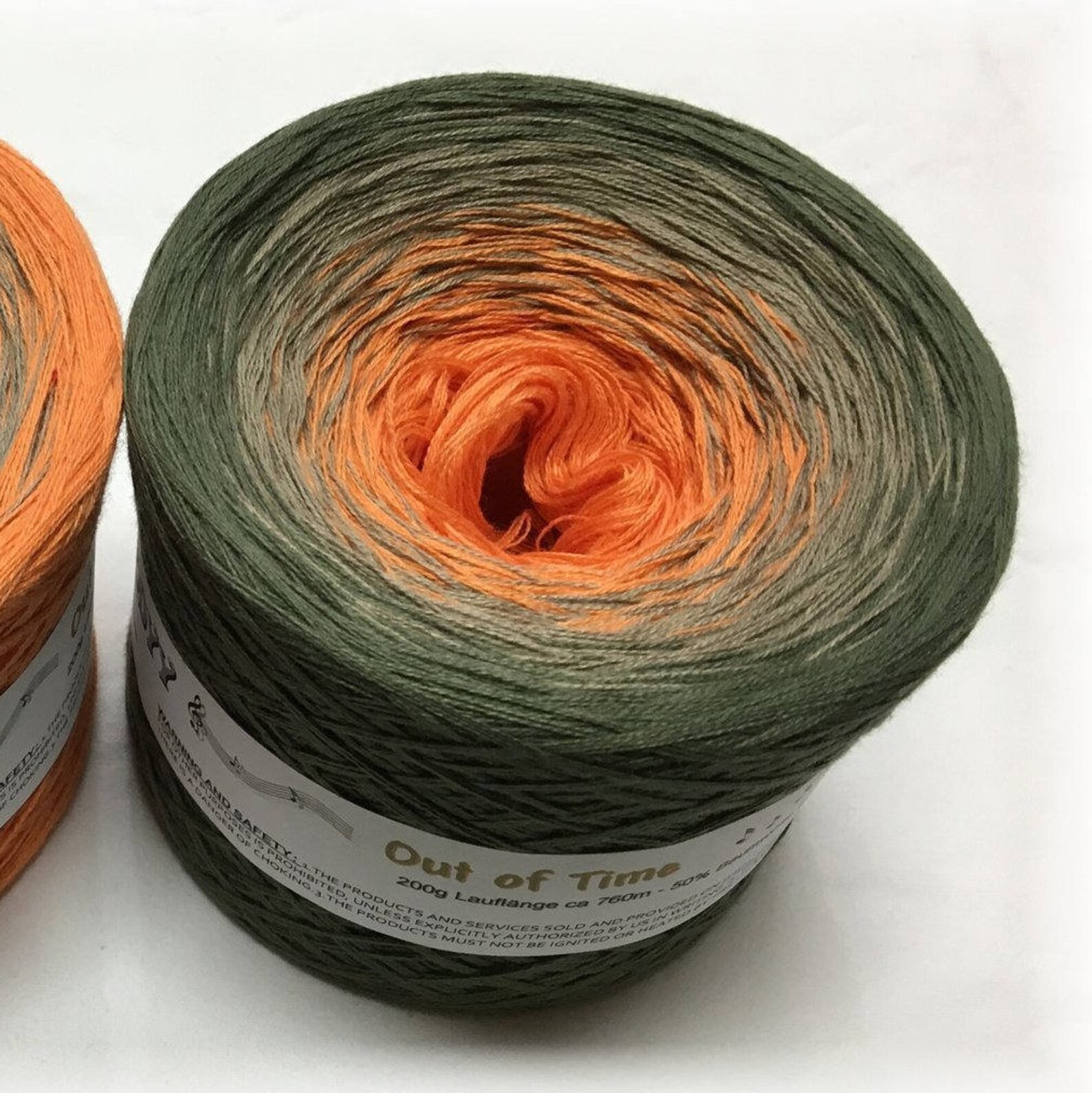Out of Time - Orange Yarn - Crochet Gradient Yarn - Knitting Yarn ...