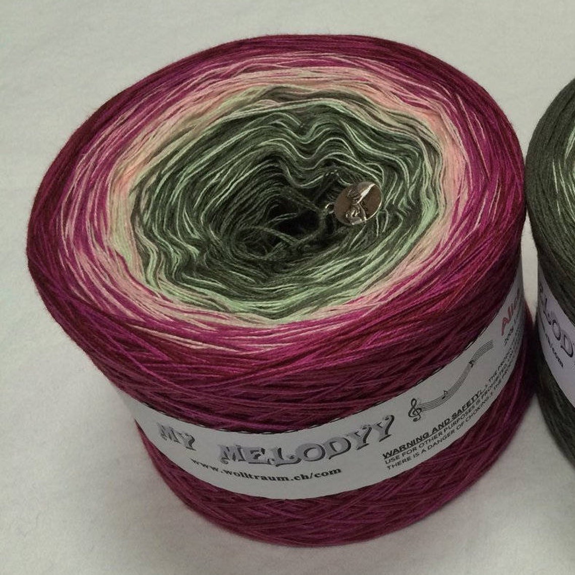 Alice Green Gradient Yarn Green Cotton Yarn Green | Etsy