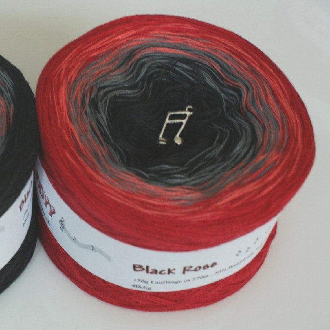 Black Rose Gradient Yarn Red Cotton Yarn Red Acrylic - Etsy