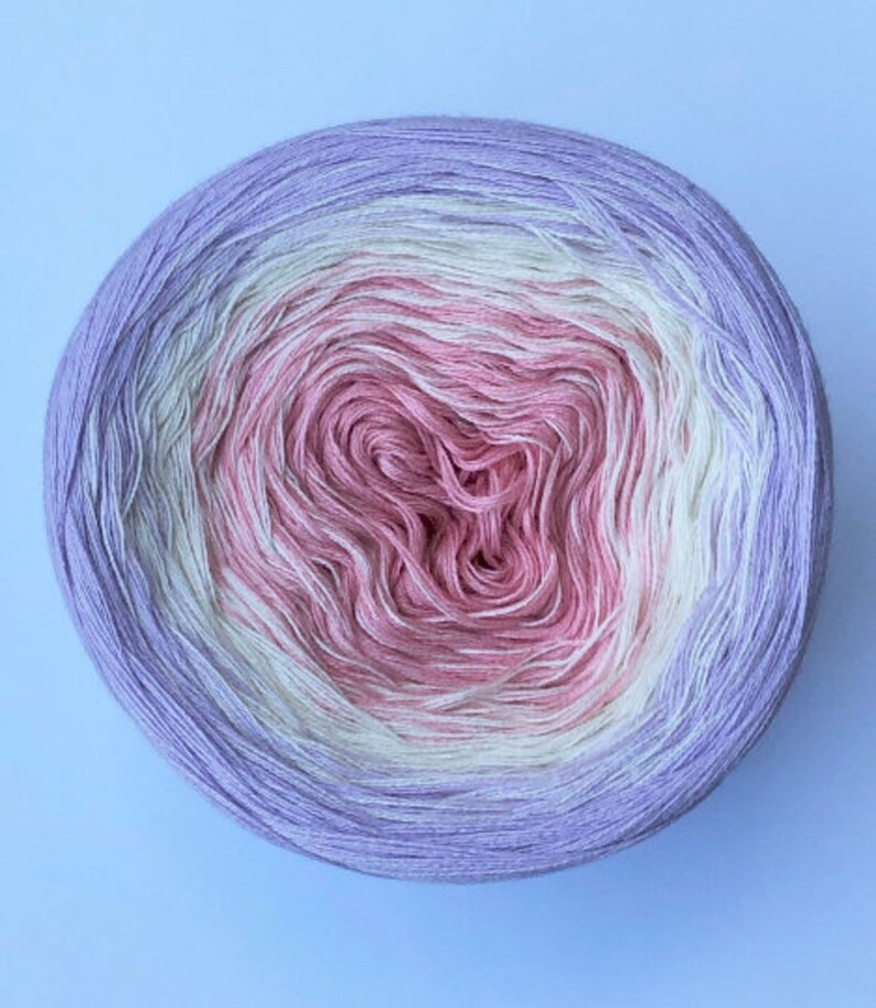 Elegant Lavender to Pink Gradient Spring Yarn Glitter - Etsy