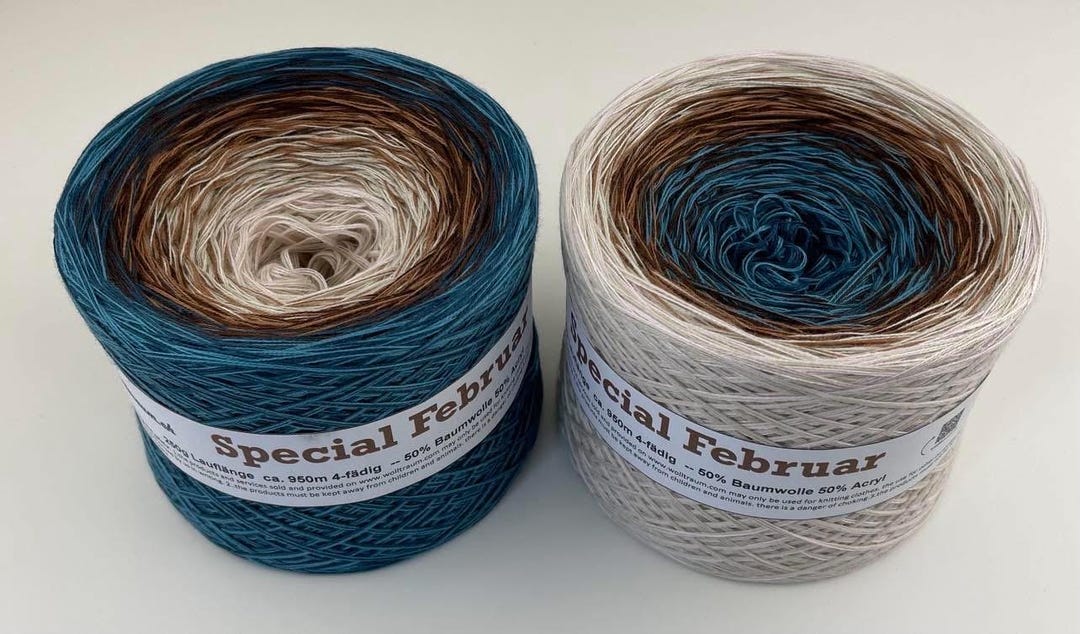 February Special - Yarn of the Month - Gradient Yarn - Cotton Acrylic ...
