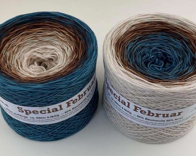 February Special - Yarn of the Month - Gradient Yarn - Cotton Acrylic ...