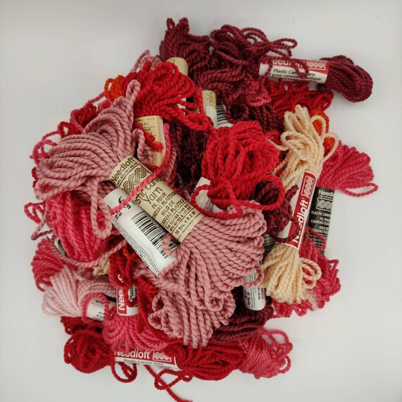 Red Plastic Canvas Yarn Needloft Yarns 100% Nylon 2 Ply 10 | Etsy