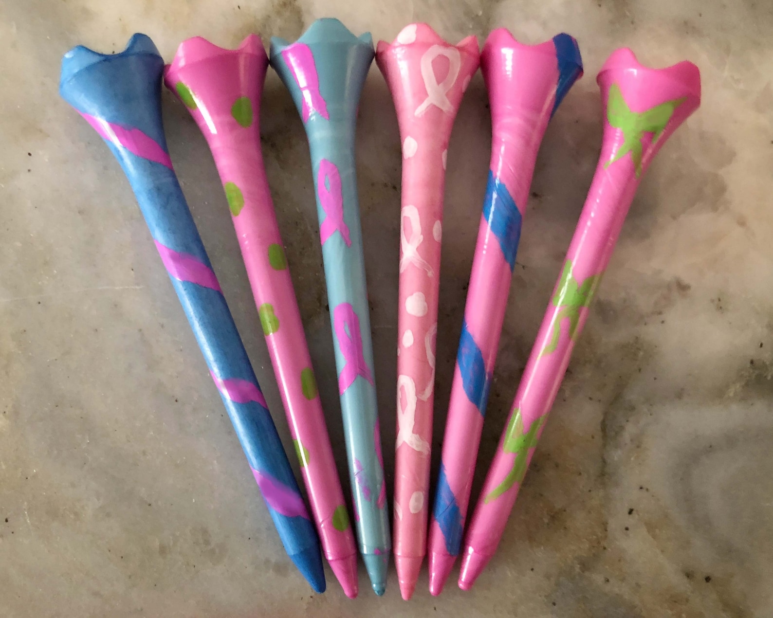 Ladies Golf Tees-whimsical Custom Golf Tees- Custom Made Golf Tees-golf ...