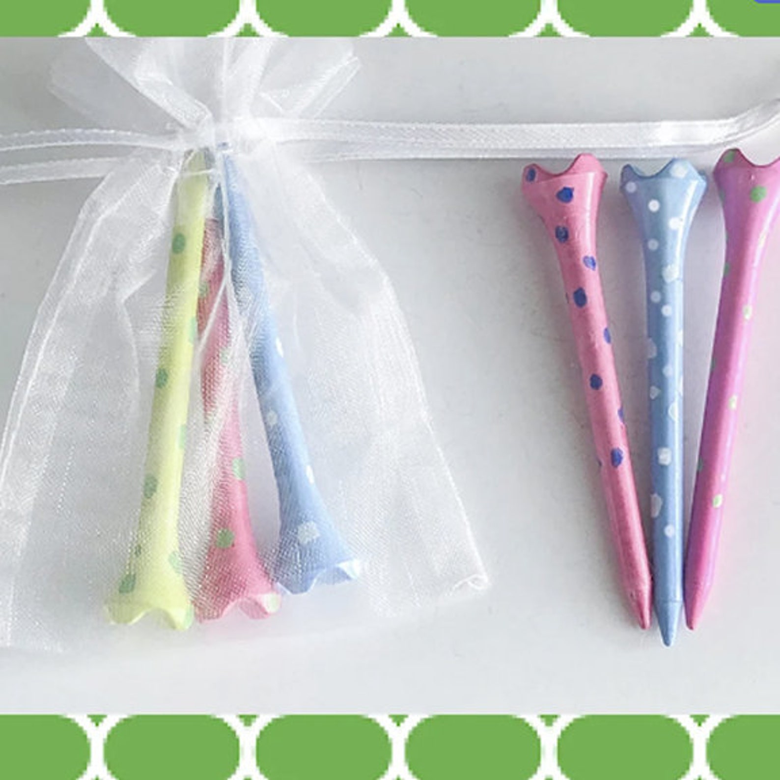 Golf Tees-lavender Golf Tees-ladies Golf Tees-whimsical Custom Golf ...