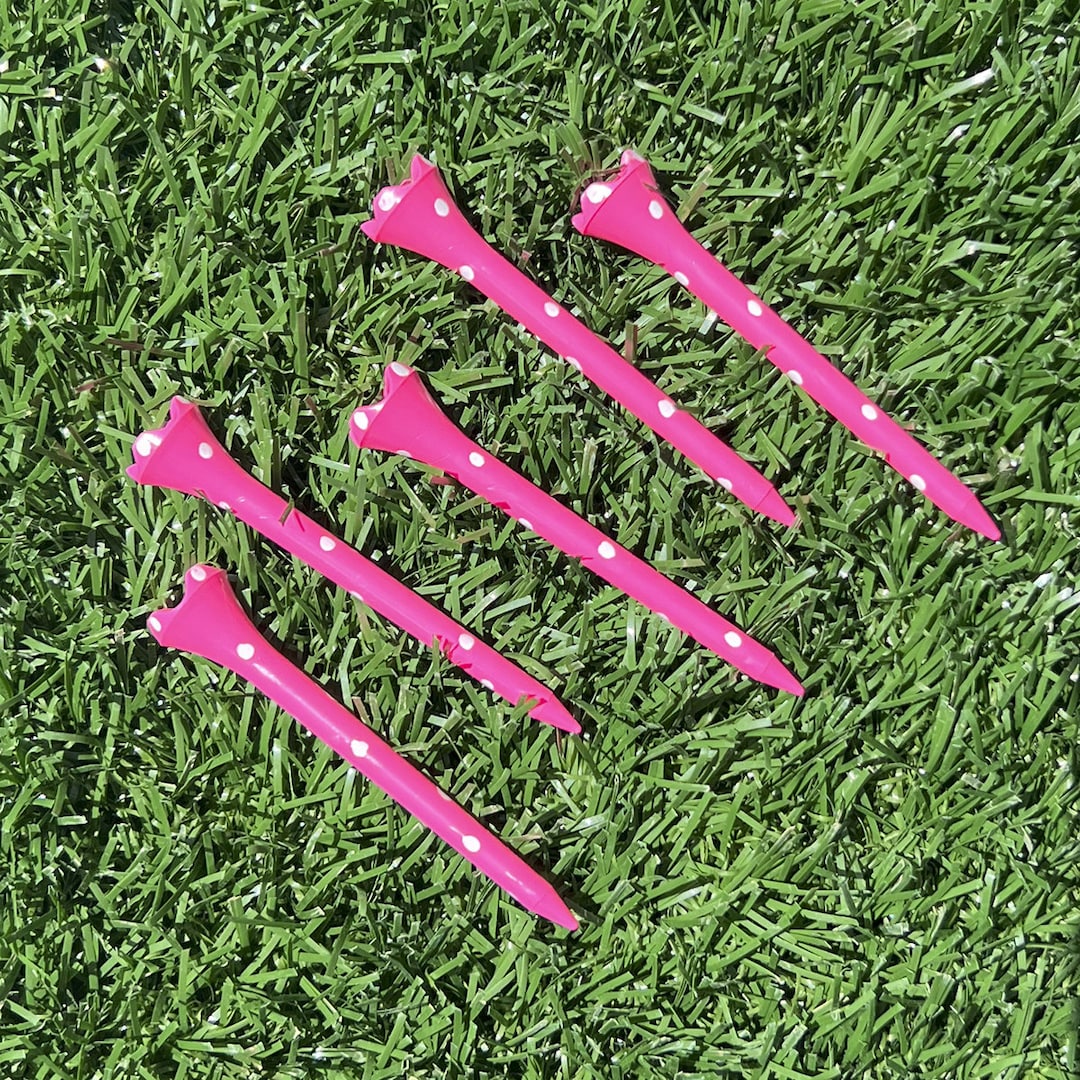 Golf Tees-vibrant Pink Ladies Golf Tees-whimsical Custom Golf Tees ...