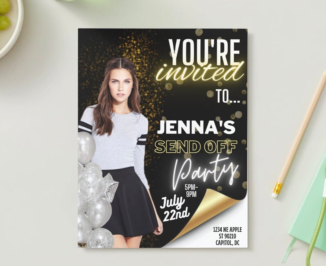 Graduation Party Invitation | Send Off, College, Moving, Canva Template ...