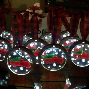 LASER CUT SVG Lighted Christmas Ornament. Cut File Only. Measures 5x6 ...