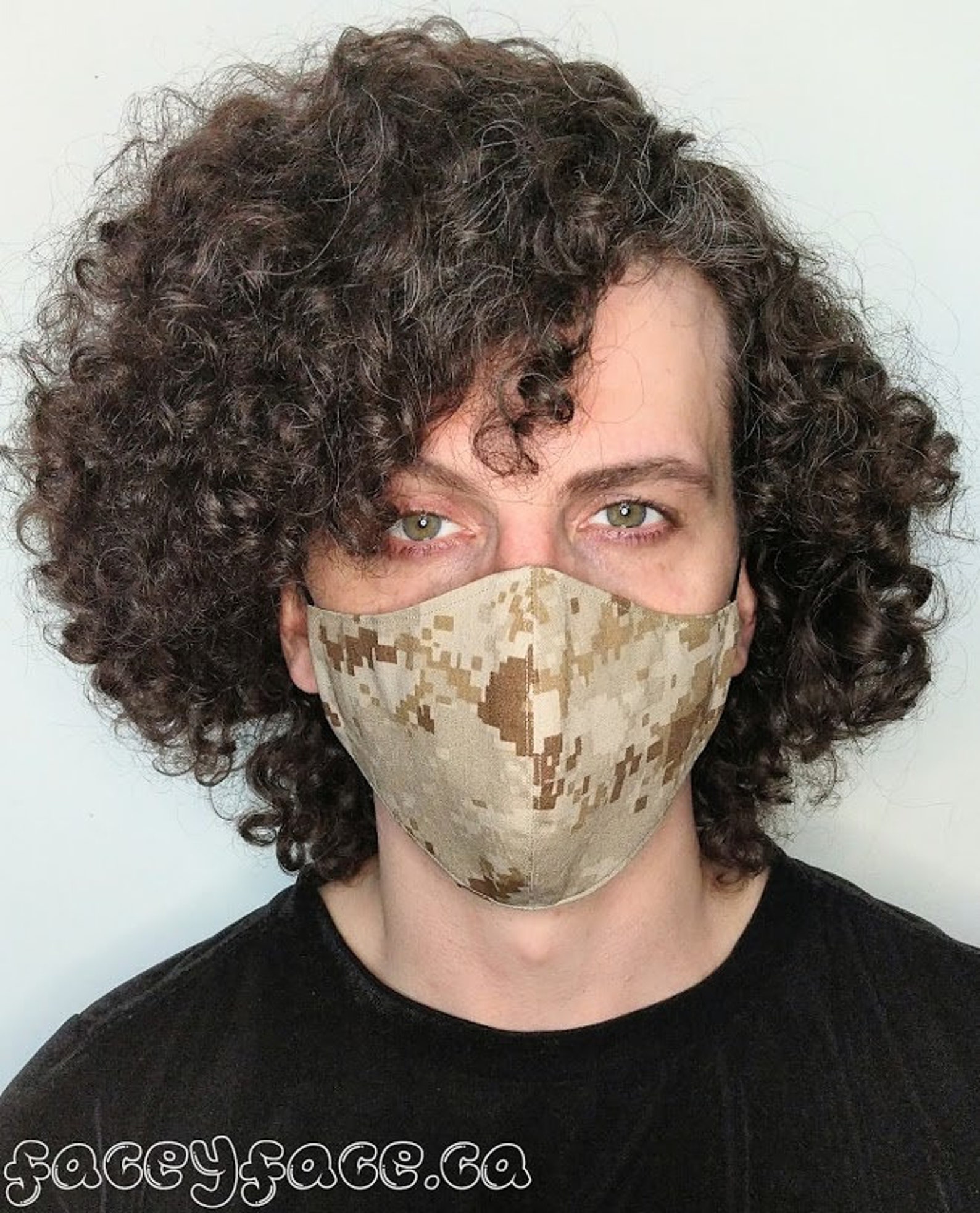 Cotton Digital Desert Camouflage Pattern Face Mask - Etsy UK