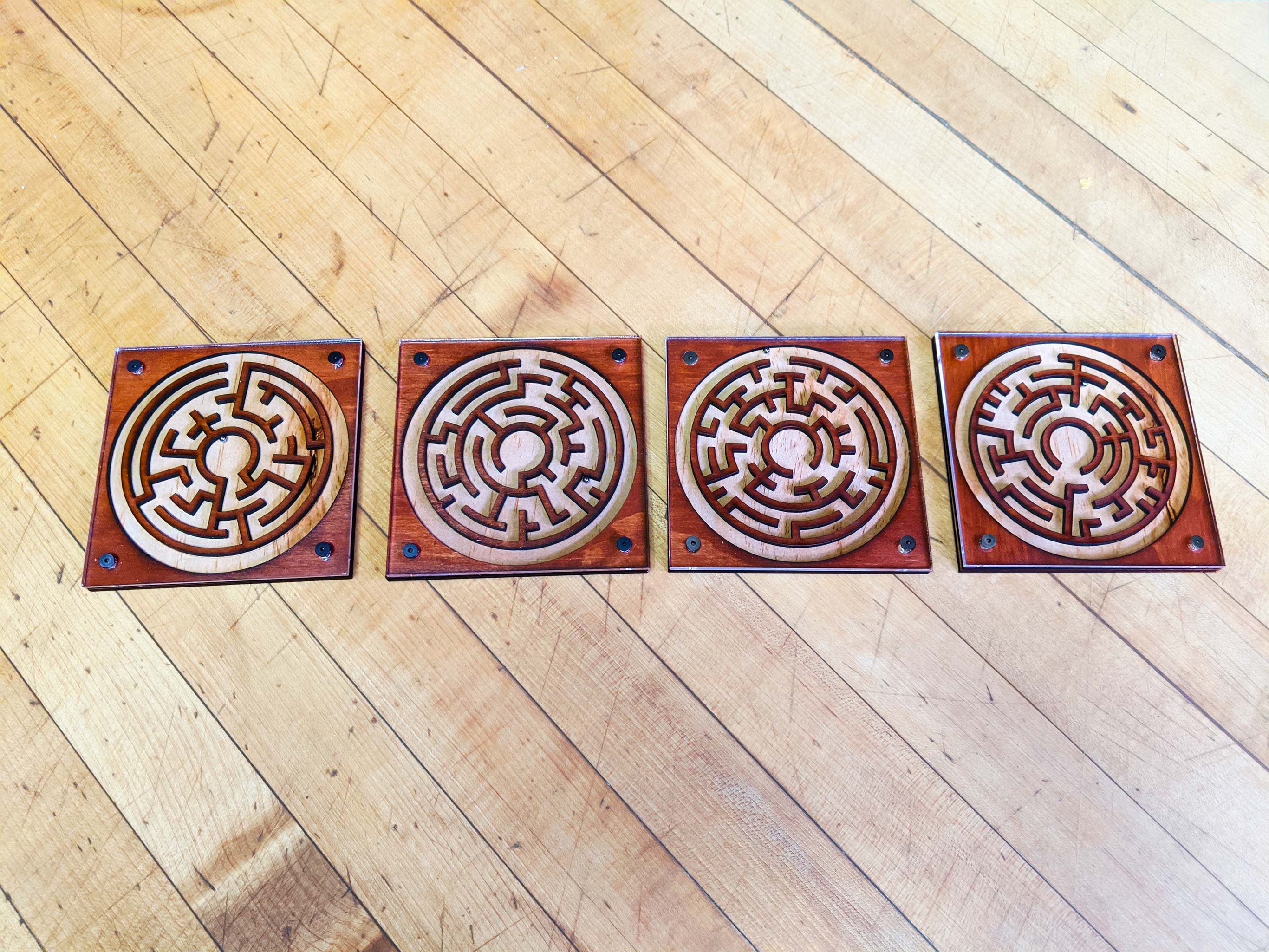 Maze Puzzle Coaster Set - Etsy