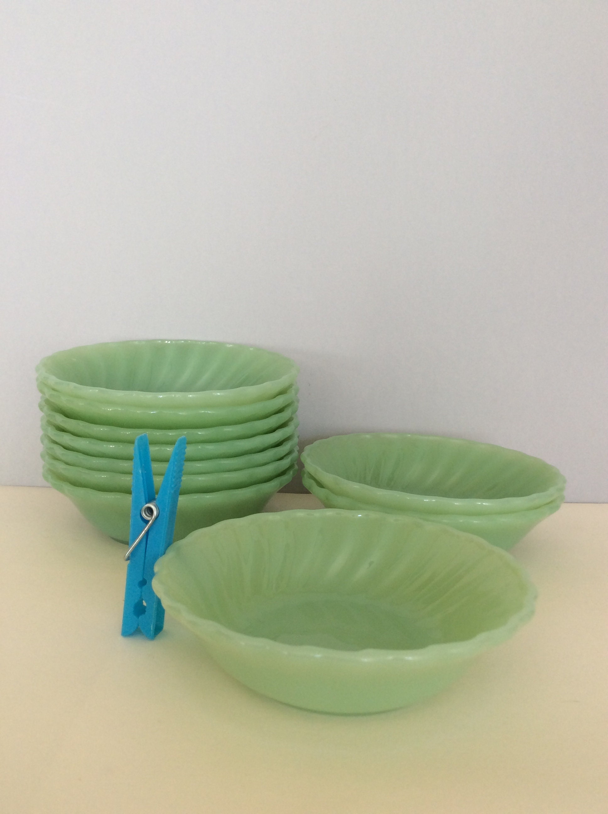 Anchor Hocking Fire King Glassware Jadeite Glass Desert - Etsy