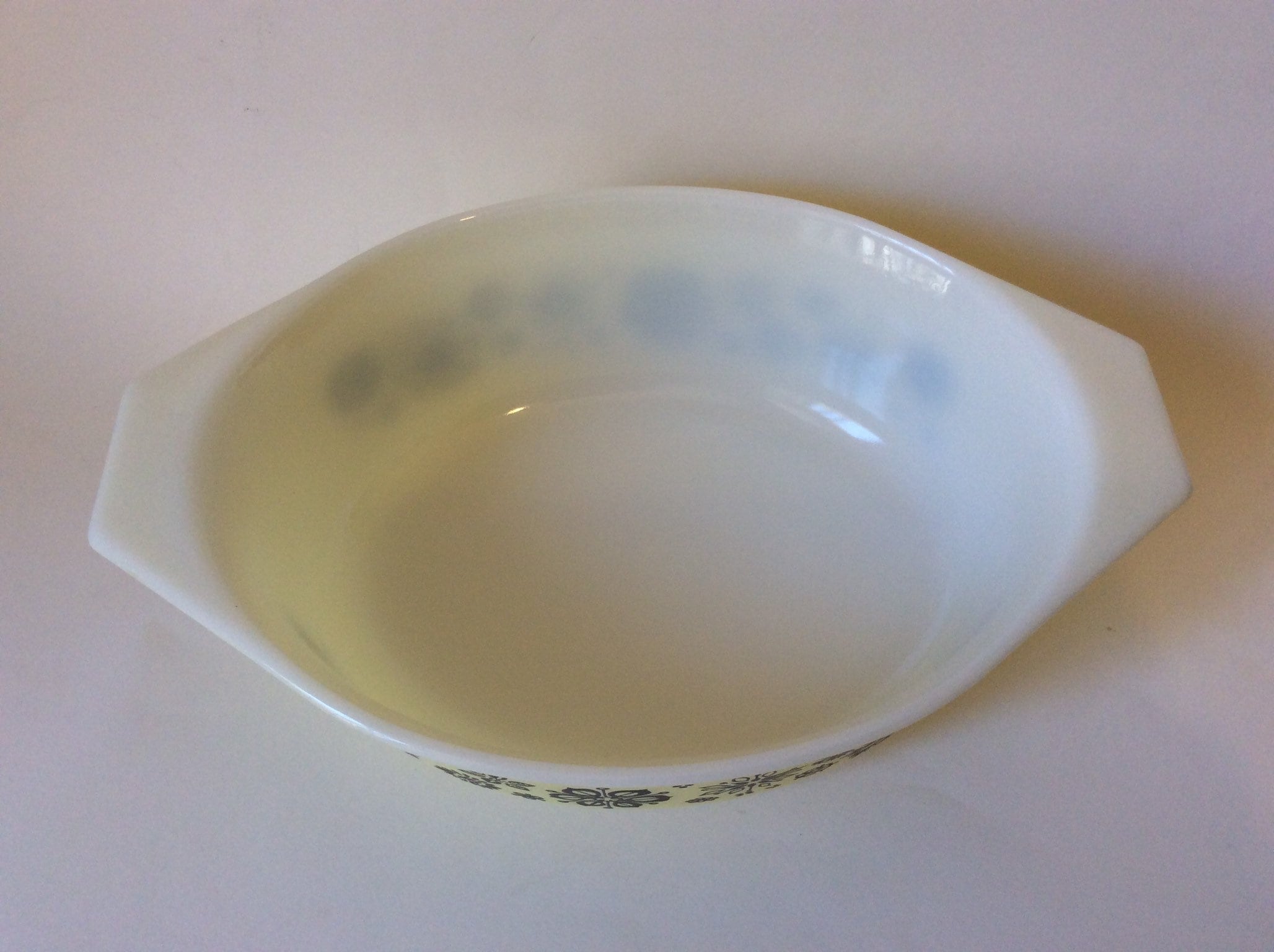 PIREX Were Yellow Glass Pyrex Casserole With Pressed Black - Etsy