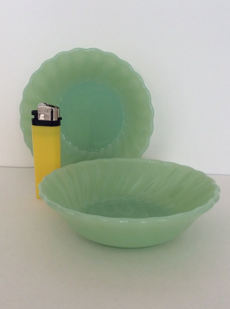 Anchor Hocking Fire King Glassware Jadeite Glass Desert - Etsy