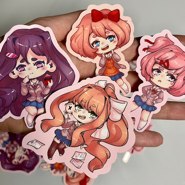 Doki Doki Literature Club Sticker - Etsy