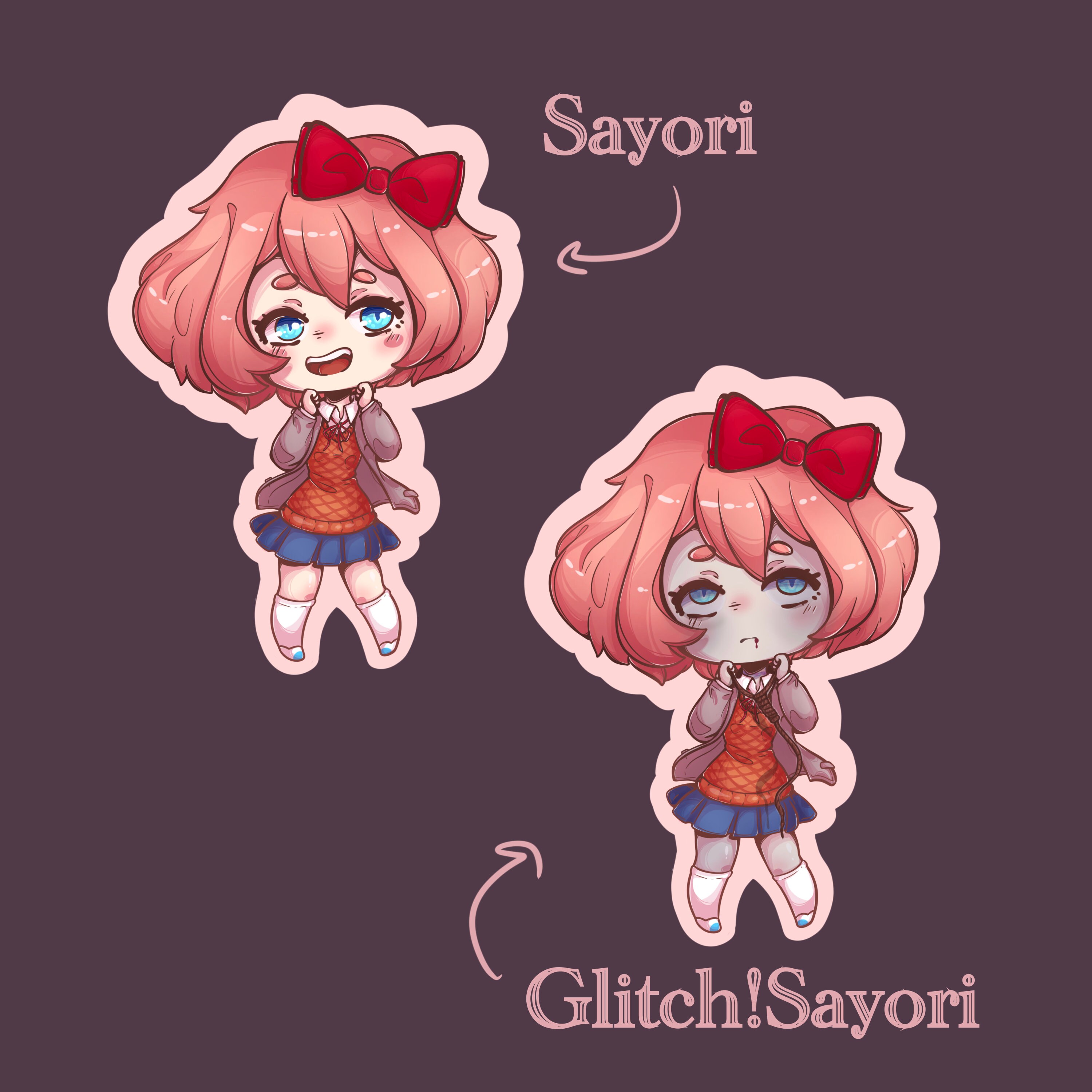 Doki Doki Literature Club Chibi Stickers 3. Die-cut, Matte - Etsy