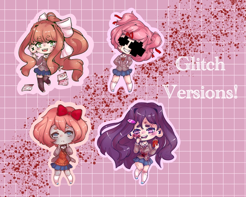 Doki Doki Literature Club Chibi Stickers 3. Die-cut, Matte - Etsy