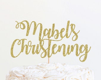 Christening Cake Topper | Etsy