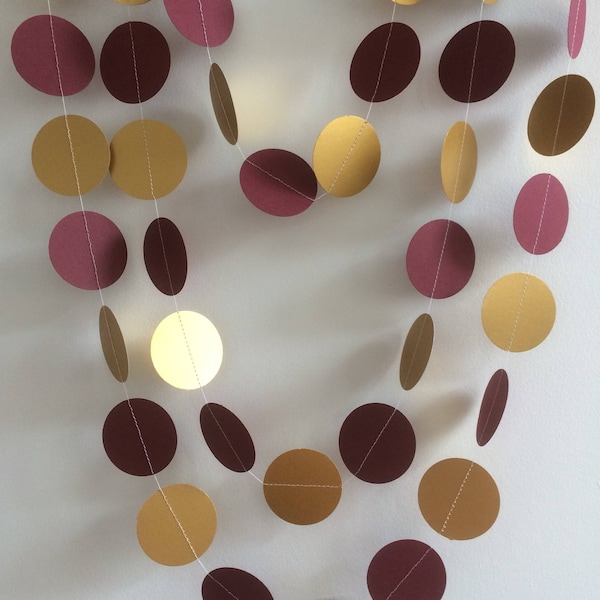 Paper Circle Garland - Etsy