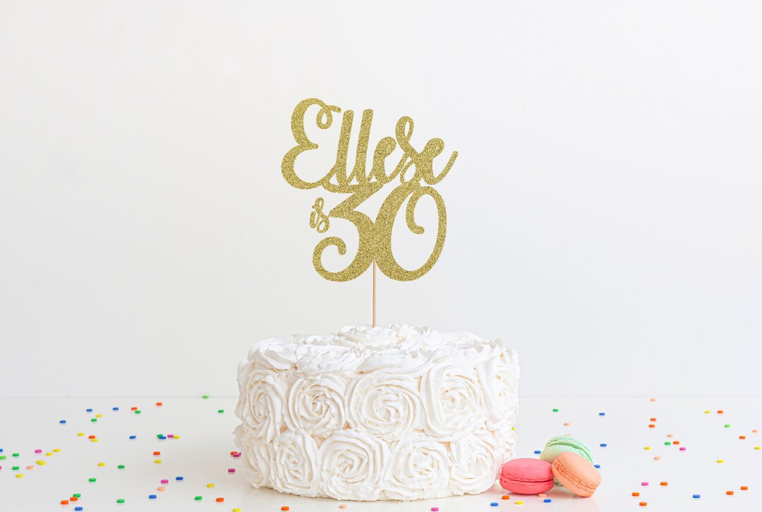 Personalised Birthday Cake Topper 30th Birthday Topper Age - Etsy