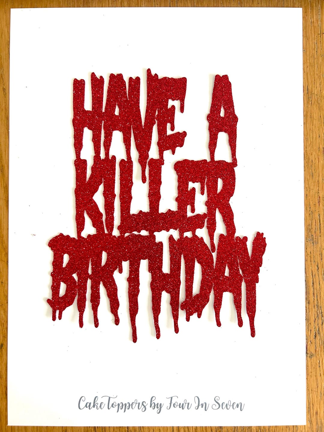 Have A Killer Birthday Cake Topper, Horror Cake Topper, - Etsy