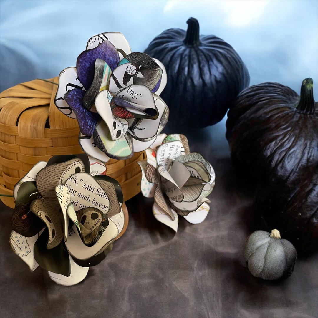 Nightmare Before Christmas, Halloween Roses, Halloween Decor, Christmas ...