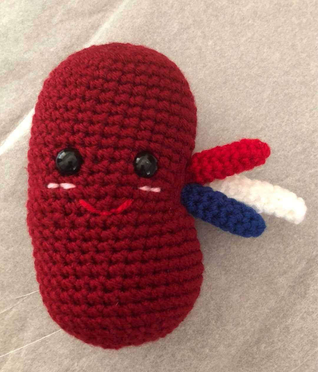 Crochet Kidney, Plush Kidney, Kidney Toy, Kidney Transplant, Transplant ...