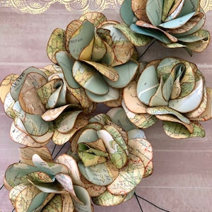 Map Roses, Road Map Roses, Atlas Roses, Map Rose Bouquet, Atlas Rose ...