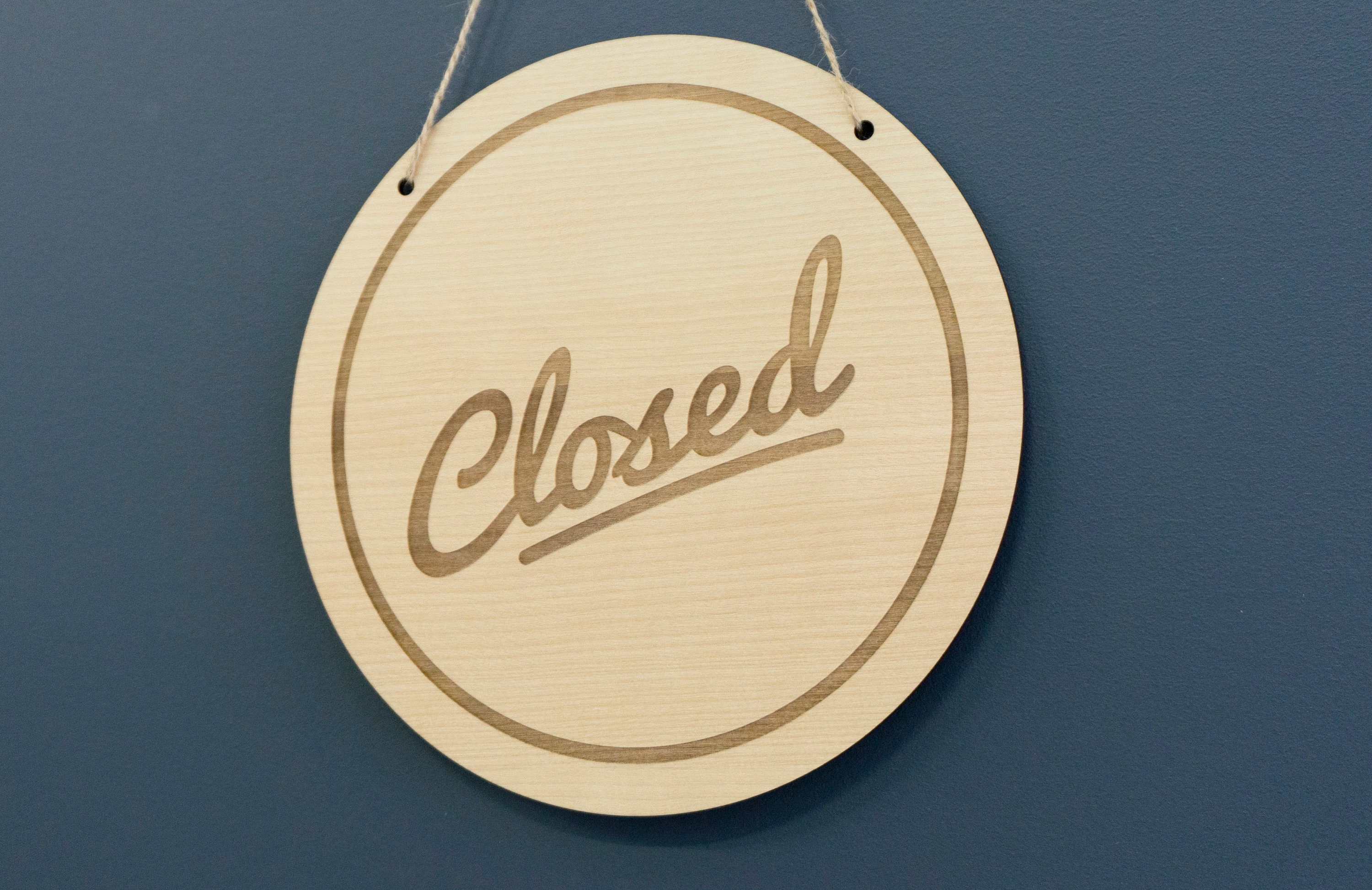 Wooden Open/closed Sign - Open Sign - Laser Cut Open Sign - Shop Door ...