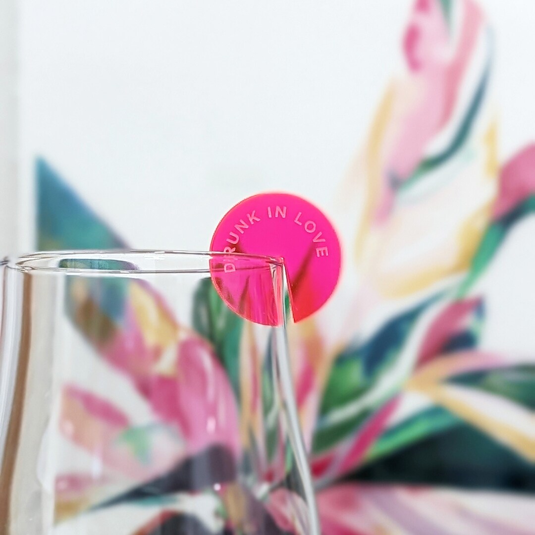 Acrylic Drink Tags - Acrylic Drink Name Tags - Wedding Drink Tags ...