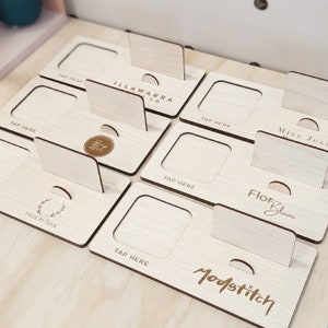 Square Reader Dock Square Payment Sign Laser Cut Business Card Holder ...