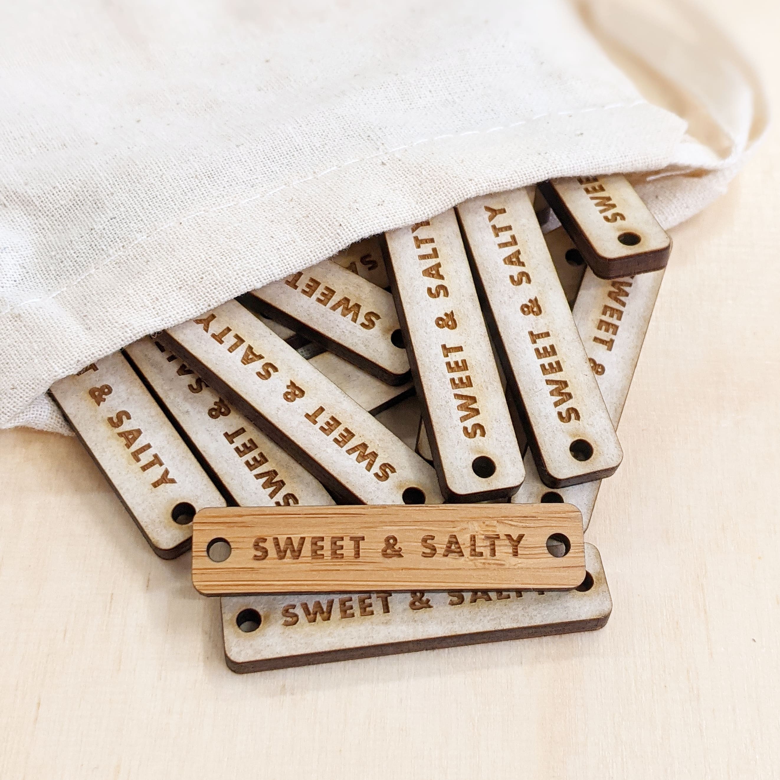 Custom Rectangle Laser Cut Tags Wooden Tags Wooden Sewing | Etsy