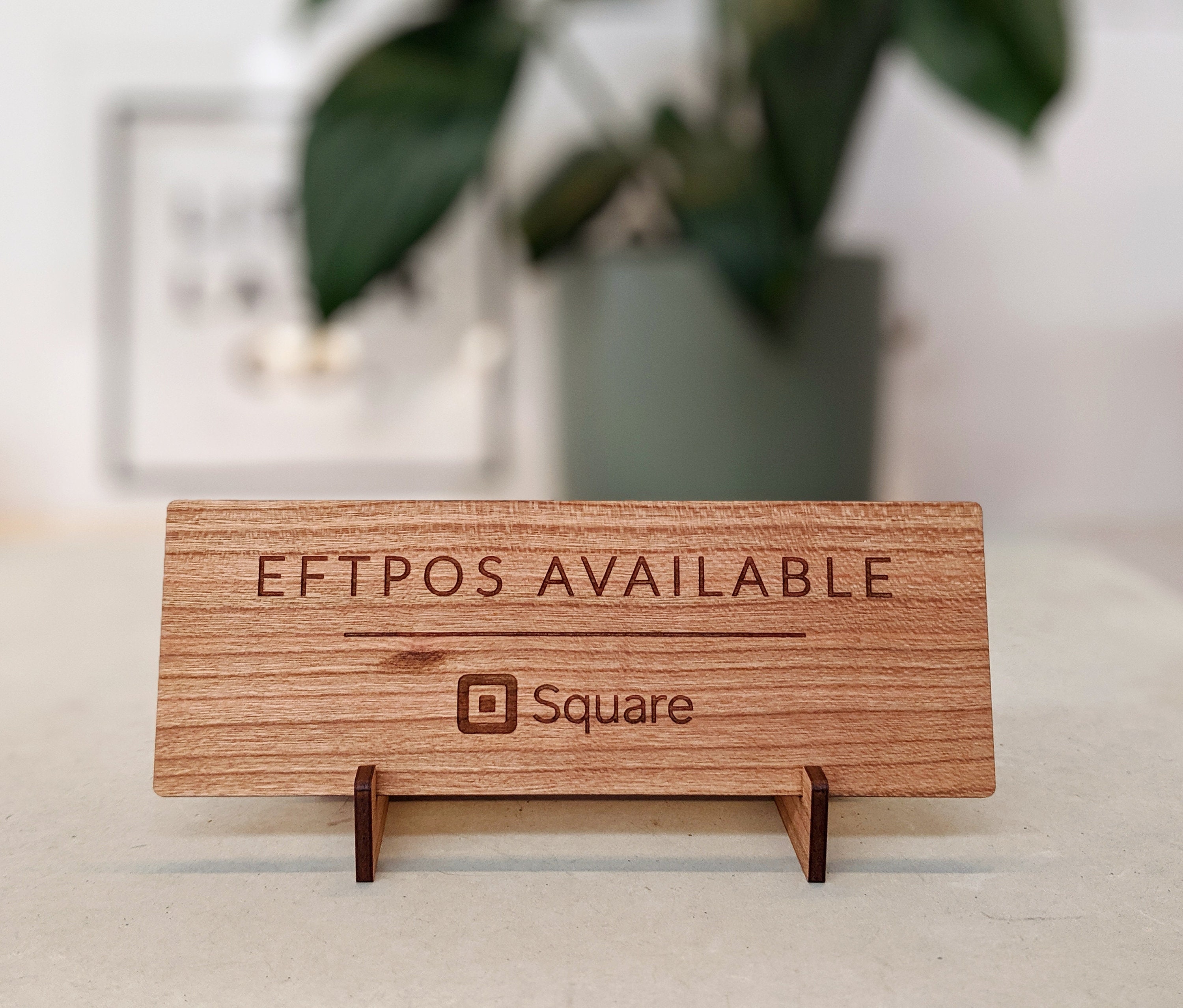 Laser Cut Wood Eftpos Square Payment Sign – Market Stall Display - Etsy ...