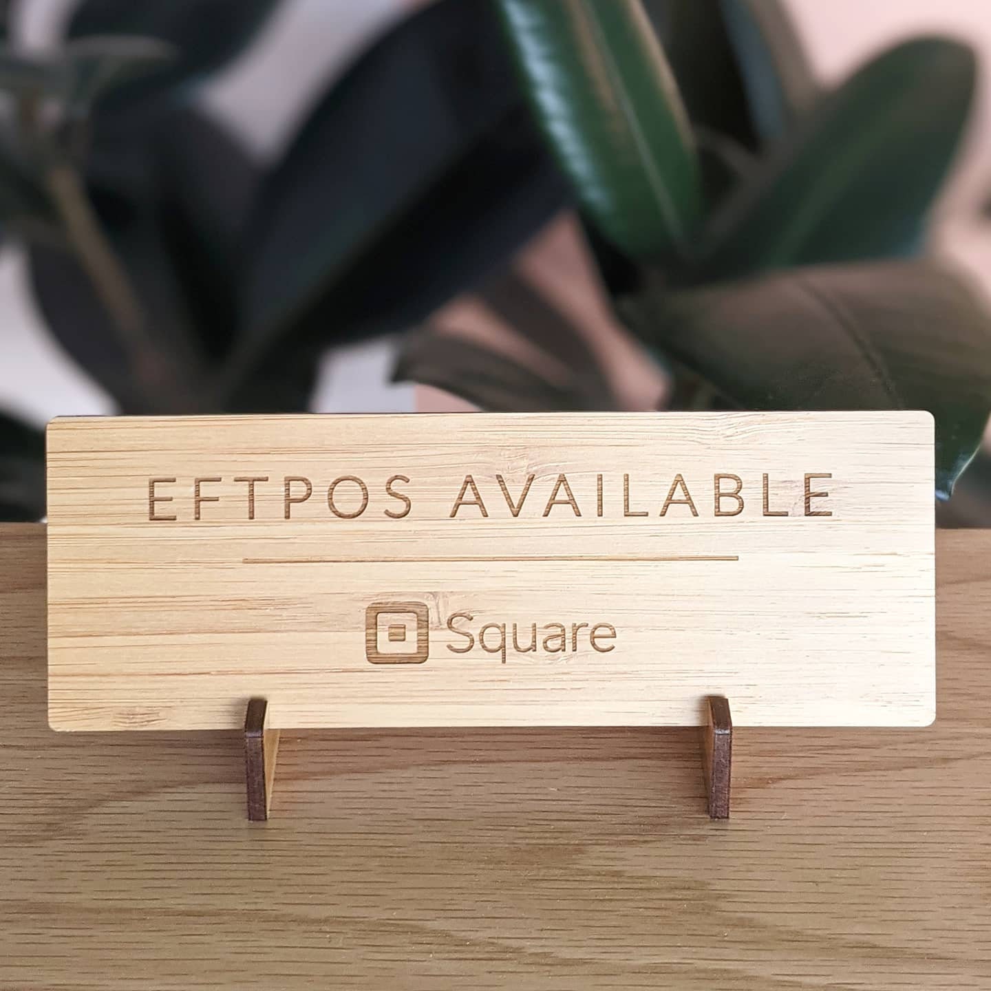 Eftpos Available Display Sign Square Payment Sign Laser - Etsy Australia