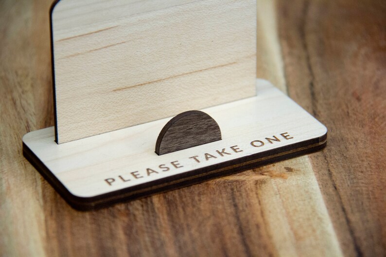 Business Card Holder Laser Cut Business Card Holder | Etsy